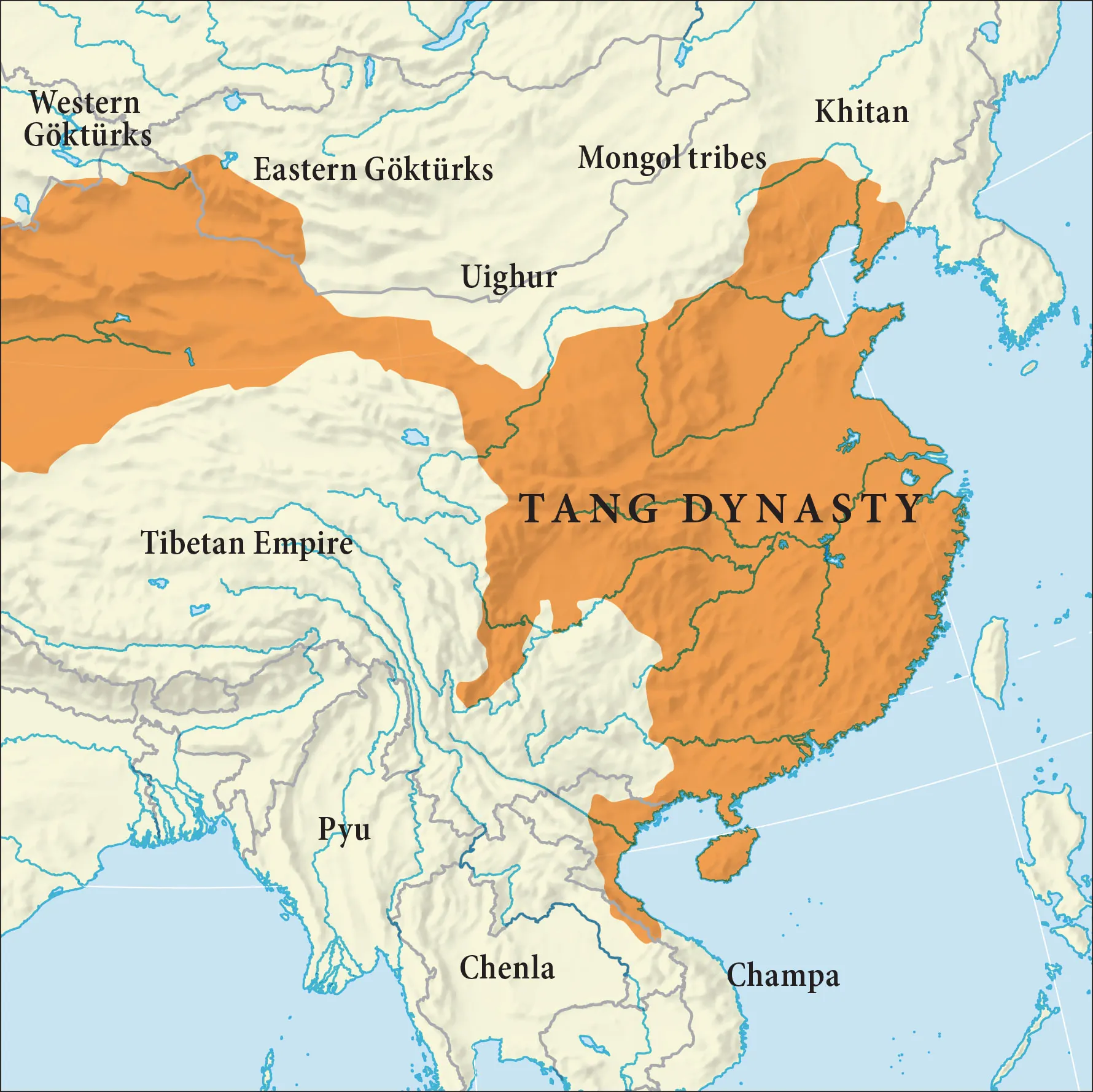 Tang Dynasty Map