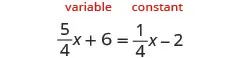 2.3 Solve Equations with Variables and Constants on Both Sides ...
